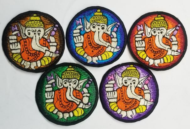 Embroidery Patches | Ganesh Patches (Pack Of 5) – Yaknyetiretail